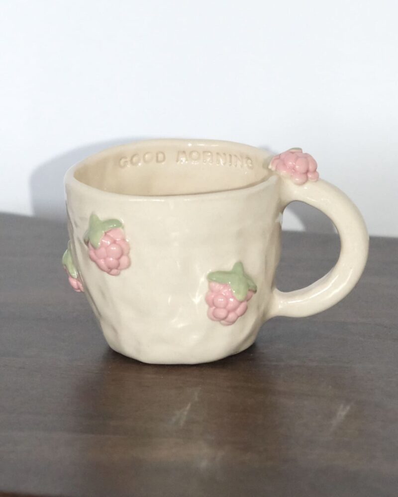 Raspberry Mug “Good Morning” – Spalone Studio